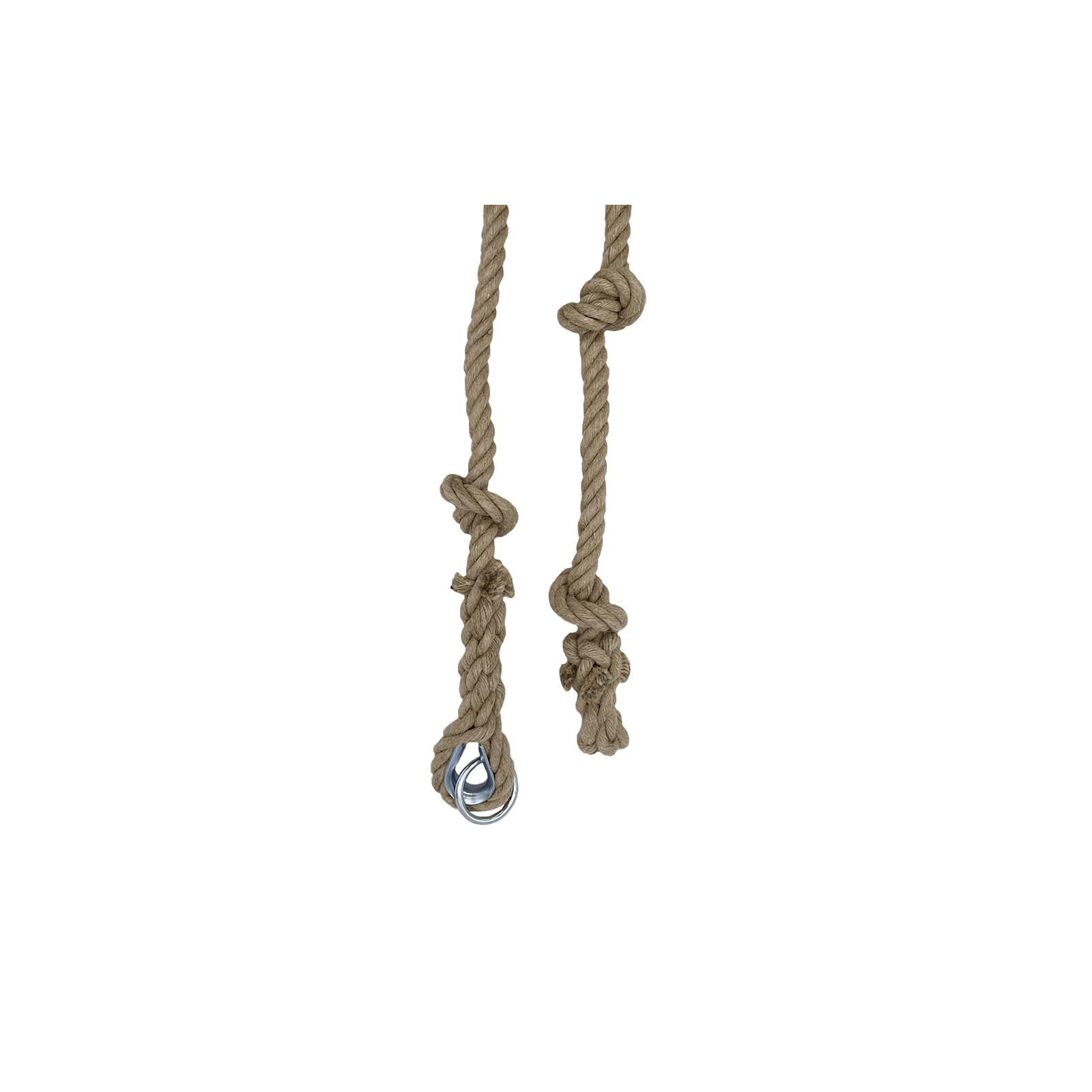 Knotted climbing rope - Natural hemp