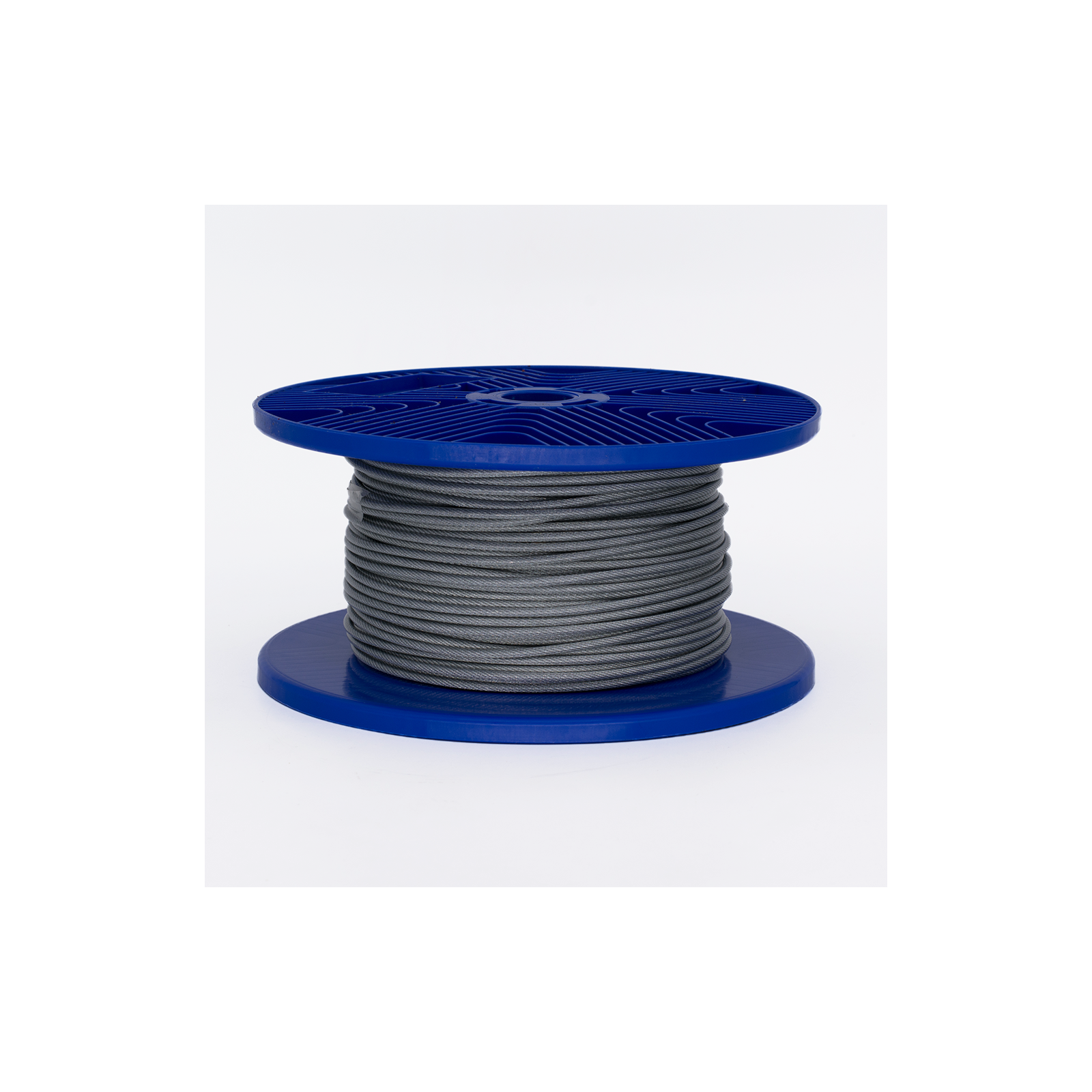 Plastic coated steel cable