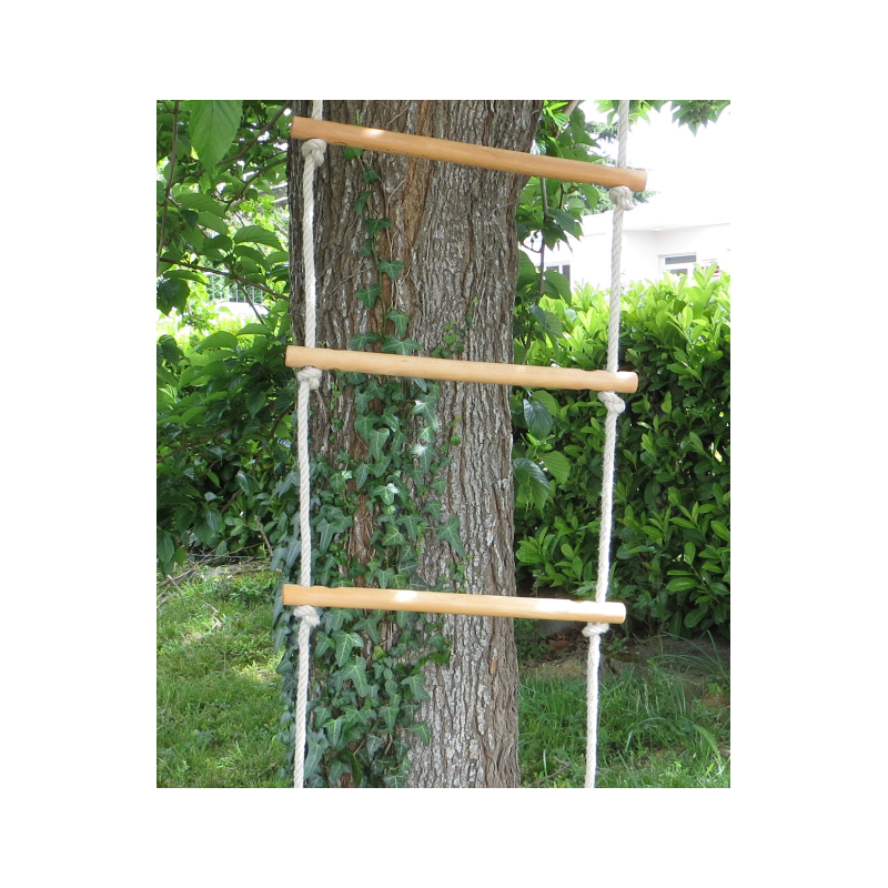 Wooden rope ladder