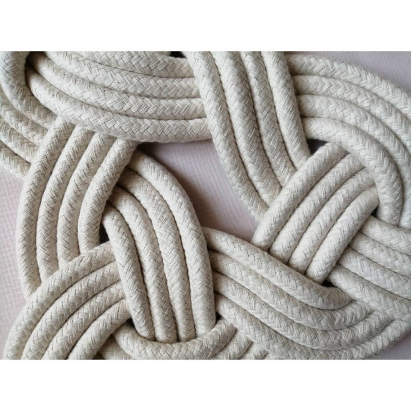 Braid : natural cotton and synthetic cotton